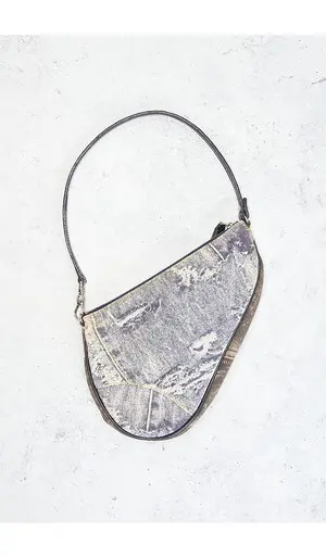 Undefined Dior Vintage Denim Saddle Bag