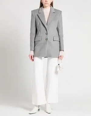 Patrizia Pepe Single-breasted Flannel Blazer