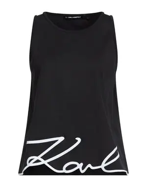 Karl Lagerfeld Tank Top Organic Cotton - Black