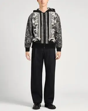 Versace Cotton Blend Sweatshirt With Signature Print