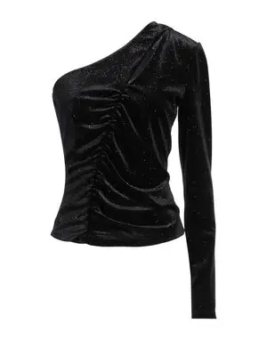 PATRIZIA PEPE SERA One-shoulder Glittered Top