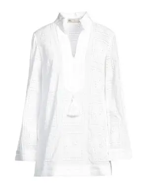 Tory Burch Cotton Kaftan Top - White