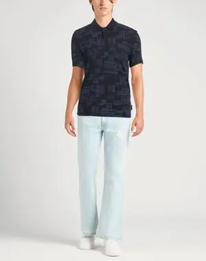 Armani Exchange Polo Shirt Size Cotton, Elastane - Navy