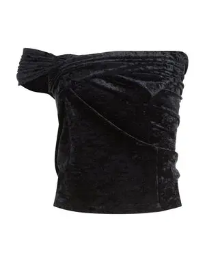 Andamane Chenille One-shoulder Crop Top