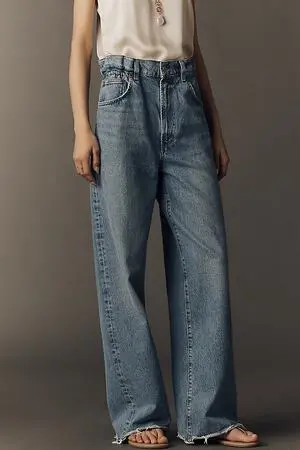 AGOLDE Lyonne High-rise Wide-leg Jeans - Outbreak