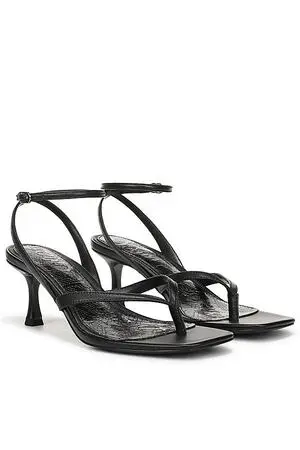 Sam Edelman Paxton Heeled Sandals With Ankle Strap - Black
