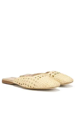 Sam Edelman Nola Woven Mules - Ivory