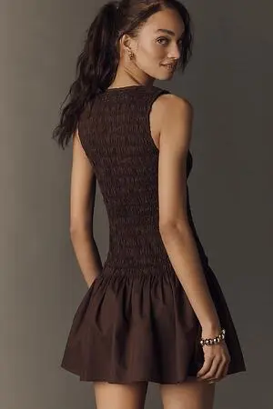 Faithfull The Brand Palomar Ruched Sleeveless Mini Dress