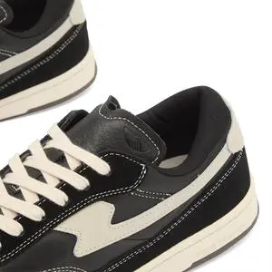 S.W.C STEPNEY WORKERS CLUB Casson S-strike Leather Suede Sneaker - Black