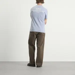 A.p.c. Printemps 26" Organic Cotton T-shirt - Light Blue