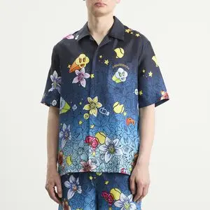 Casablanca Collage D’icones Graphiques Cuban Collar Shirt