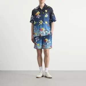 Casablanca Collage D’icones Graphiques Cuban Collar Shirt