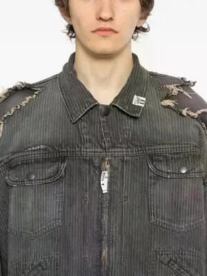 Mihara Yasuhiro Distressed Collared Jacket - Grey