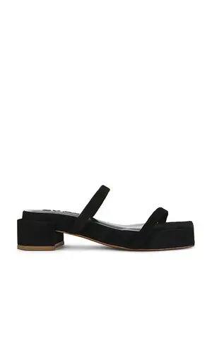 By Far Tanya Suede Sandal - Black