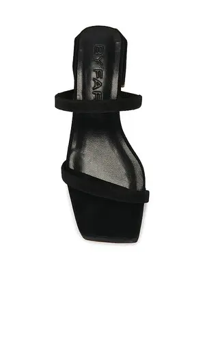 By Far Tanya Suede Sandal - Black