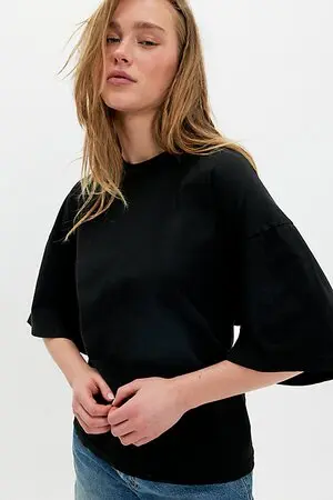 AGOLDE Ellery Corset Tee - Black