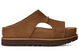UGG Goldenstar Hi Cutout Slide - Dark Chestnut