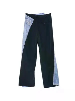 PUSHBUTTON Denim-patch Trousers