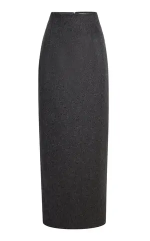 Khaite Loxley Maxi Skirt - Grey