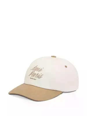 AMI Paris Bicolor Cotton Cap - Neutrals