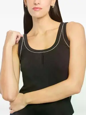 Cinq À Sept Embellished Tank Top - Black