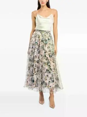 Cinq À Sept Sofia Floral Midi Skirt