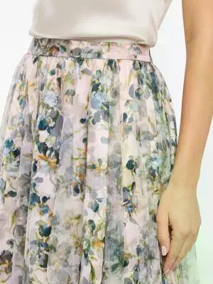 Cinq À Sept Sofia Floral Midi Skirt