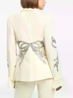 Cinq À Sept Cheyenne Ribbon Blazer - Neutrals