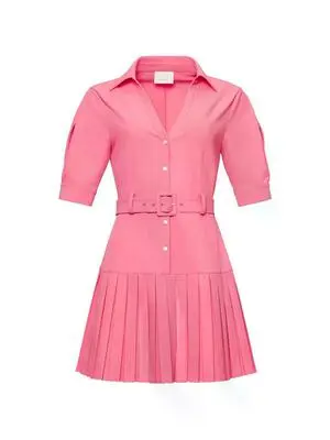 Cinq À Sept Moriah Pleated Mini Dress - Pink