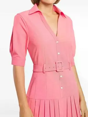 Cinq À Sept Moriah Pleated Mini Dress - Pink