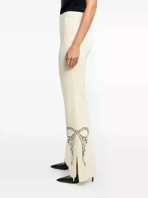 Cinq À Sept Abeline Floral Trousers - Neutrals