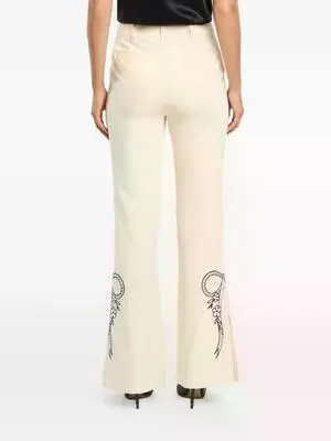 Cinq À Sept Abeline Floral Trousers - Neutrals