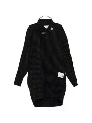 Mihara Yasuhiro Pinstripe Mini Shirt Dress
