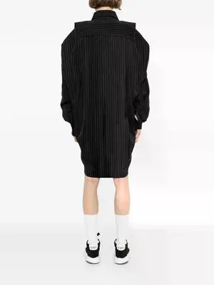 Mihara Yasuhiro Pinstripe Mini Shirt Dress