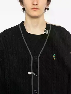 Mihara Yasuhiro Logo-embroidered Cardigan