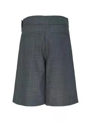 GANNI Wool Melange Shorts