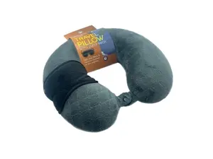 PURSONIC Memory Foam Travel Pillow With Sleep Mask