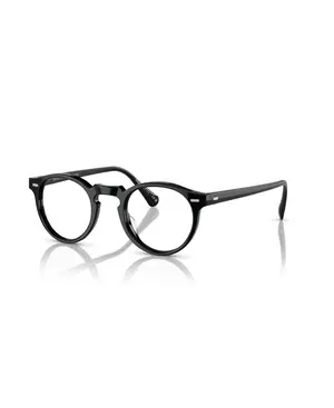 Oliver Spencer Gregory Peck Round Frame Eyeglasses - Black
