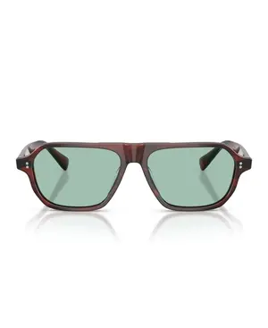 Oliver Spencer Remment Irregular Eyeglasses - Morado Tortoise