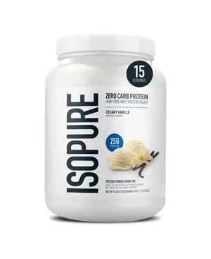 ISOPURE Zero Carb 100% Pure Whey Isolate Protein Powder - White