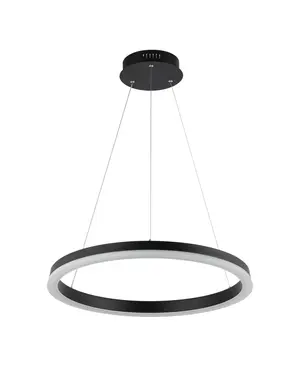 JONATHAN Y Baxter 23.5" 1-light Modern Contemporary Aluminum Integrated Led Hoop Pendant