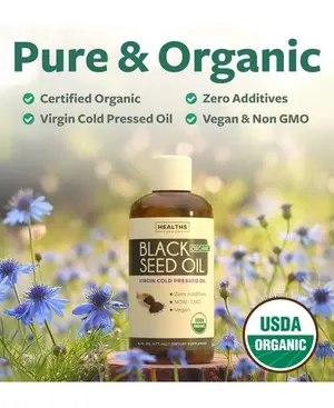 HEALTHS HARMONY Organic Black Seed Oil Liquid