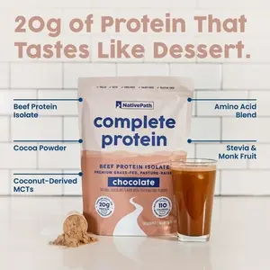 NATIVEPATH Complete Beef Protein Powder Isolate – 20g Protein