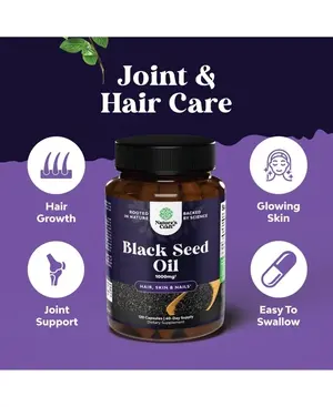 NATURE'S CRAFT Cold Pressed Black Seed Oil Capsules