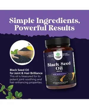 NATURE'S CRAFT Cold Pressed Black Seed Oil Capsules