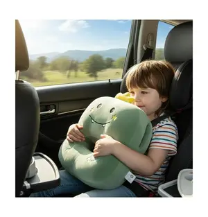 3P EXPERTS Cute Travel Animal Nap Pillow - Green