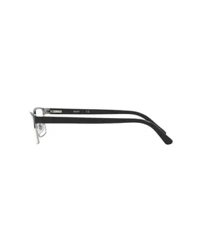 SFEROFLEX Rectangle Half Rim Eyeglasses - Black