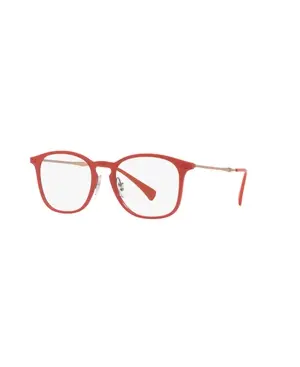 Ray-ban Square Frame Eyeglasses - Red
