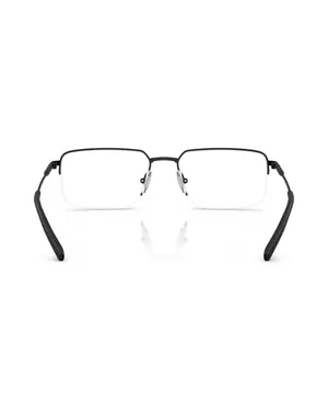 ARNETTE Rectangle Half Rim Eyeglasses - Matte Black