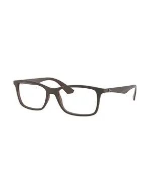 Ray-ban Square Frame Eyeglasses - Transparent Brown